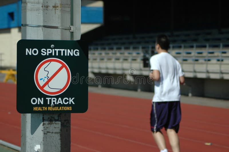 No Spitting Signage stock image. Image of order, rule - 1466609