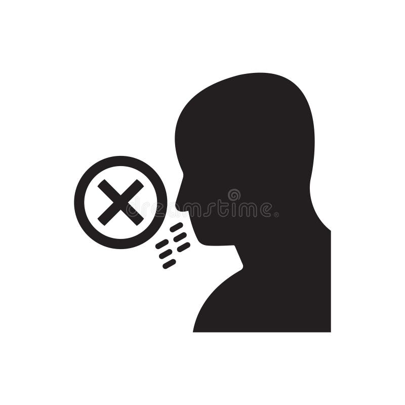 No Spitting Warning Icon - Alert Attention Icon Sign Symbol Stock ...