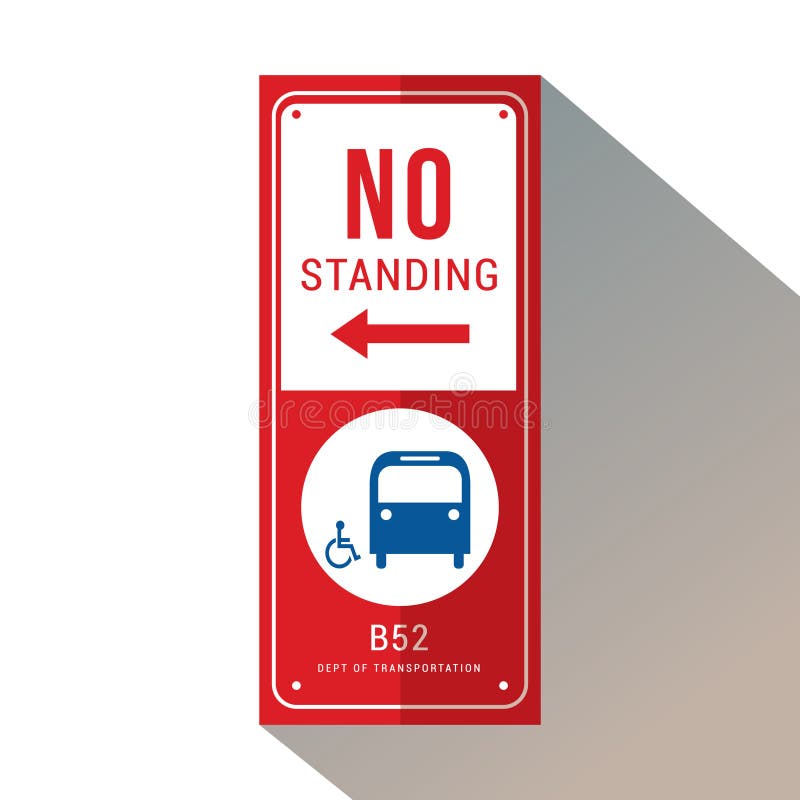 No standing. stock vector. Illustration of instruct - 186168223