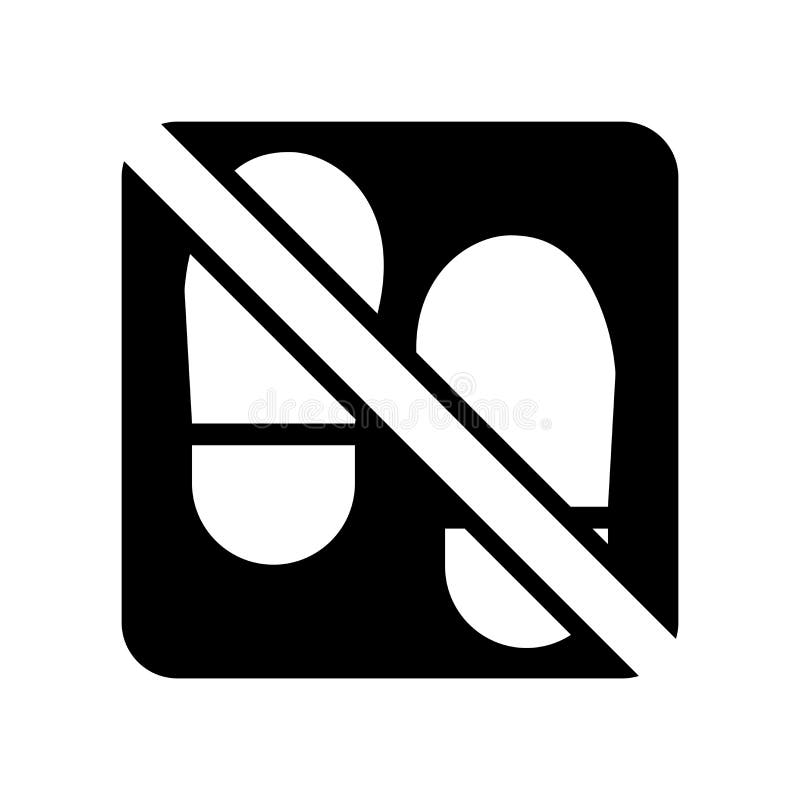 No Step Icon Vector Isolated on White Background, No Step Sign Stock ...