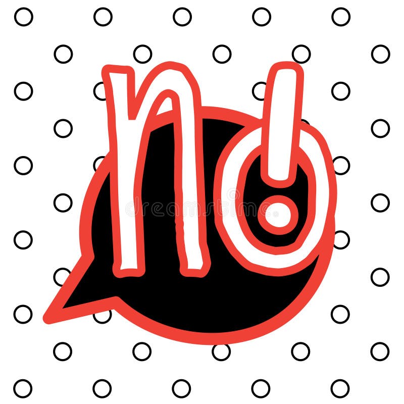 No Sticker Social Media Network Message Badges Design Stock Vector ...