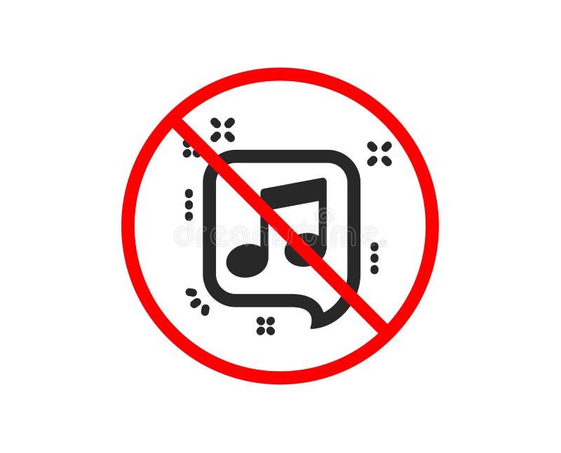 Musical Note in Speech Bubble Icon. Music Sign. Vector Stock Vector ...