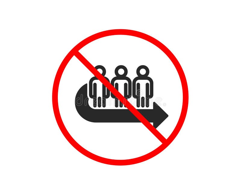 Queue Icon. People Waiting Sign. Vector Stock Vector - Illustration of ...