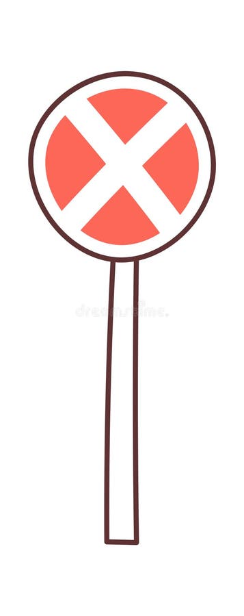 No Stop Road Sign stock vector. Illustration of vector - 280936075