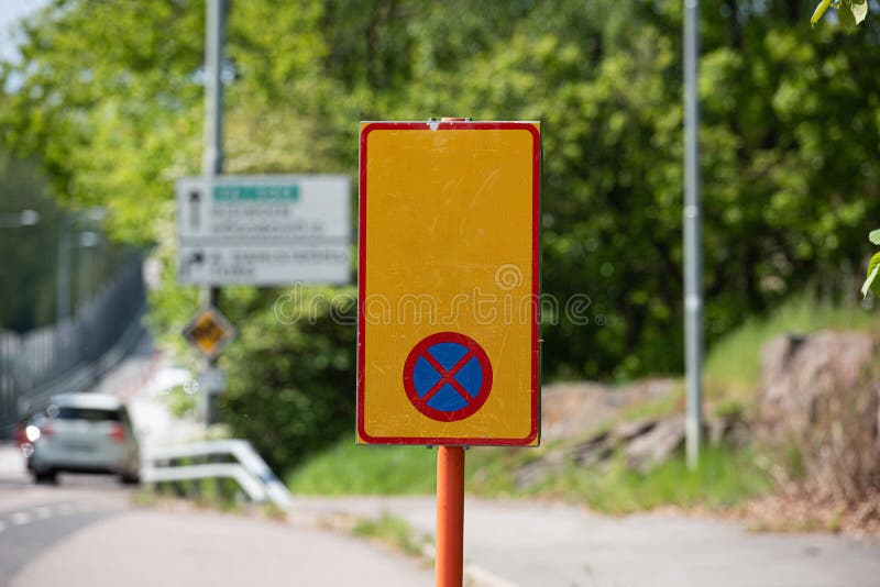 No Stop Sign with Blank Space Stock Image - Image of construction, city ...