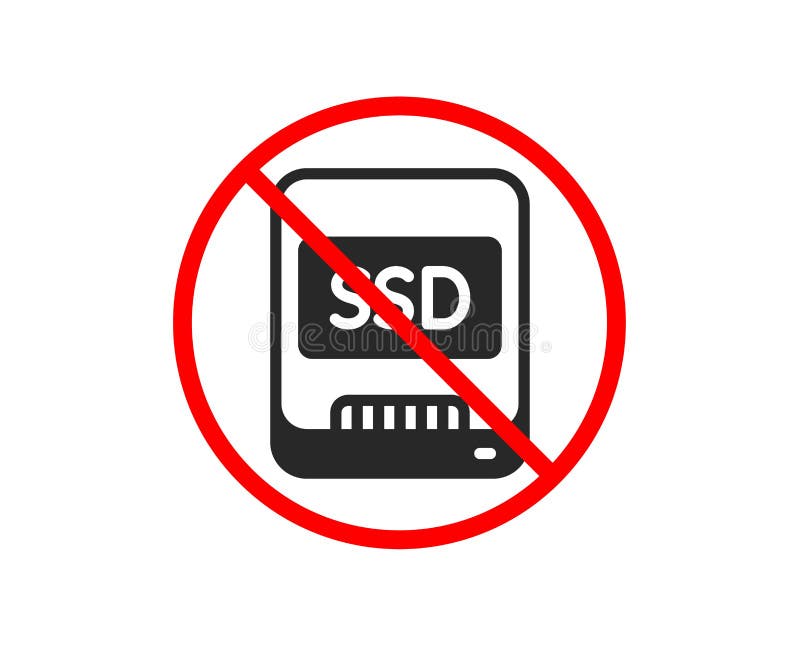 Ssd Icon. Computer Memory Component Sign. Data Storage. Vector Stock ...