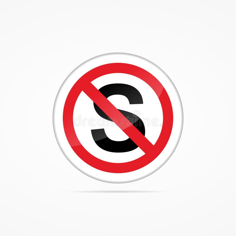 No Stop Traffic Sign Vector Illustration Symbol Stock Vector ...