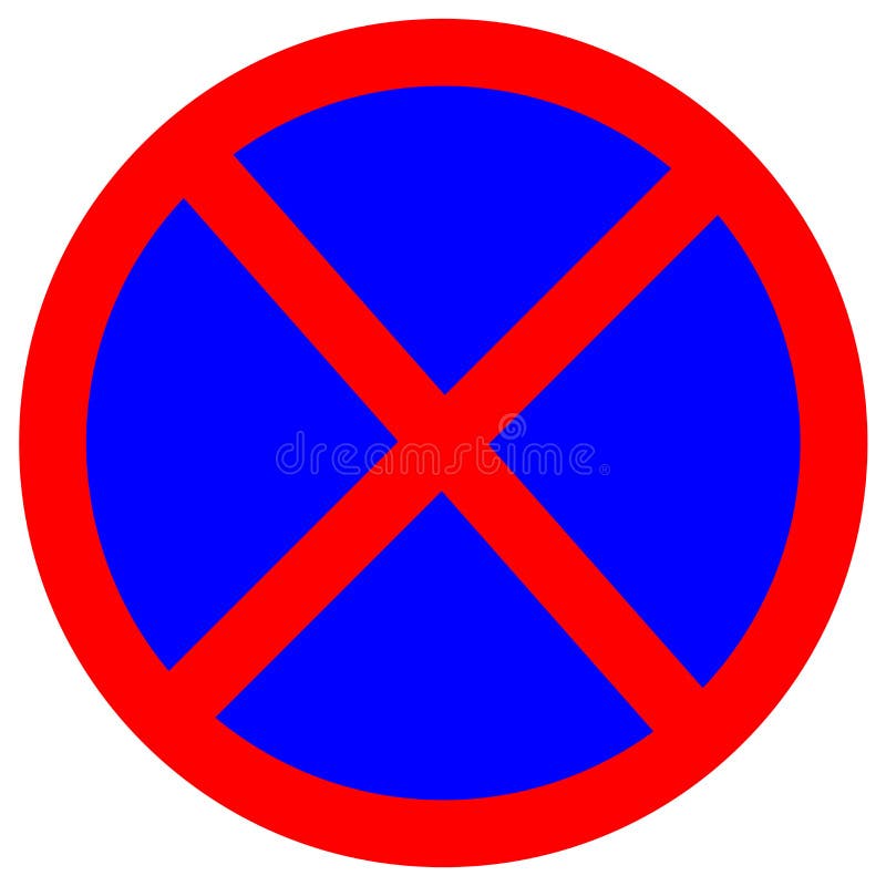 Empty Red Circle No Traffic Road Sign ,Blank Prohibiting Symbol, Vector ...