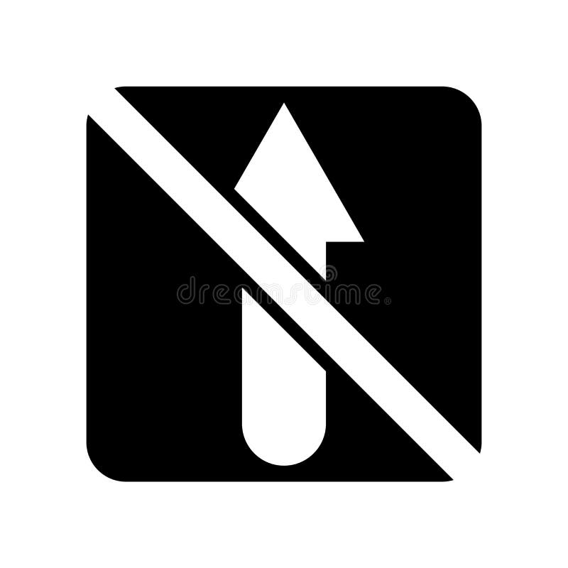 No Straight Sign Icon. Trendy Flat Vector No Straight Sign Icon Stock ...
