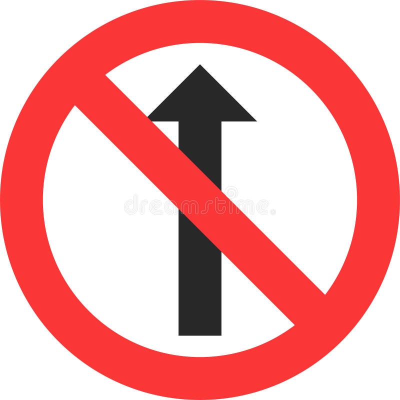 No Straight Sign Stock Illustrations – 322 No Straight Sign Stock Illustrations, Vectors ...