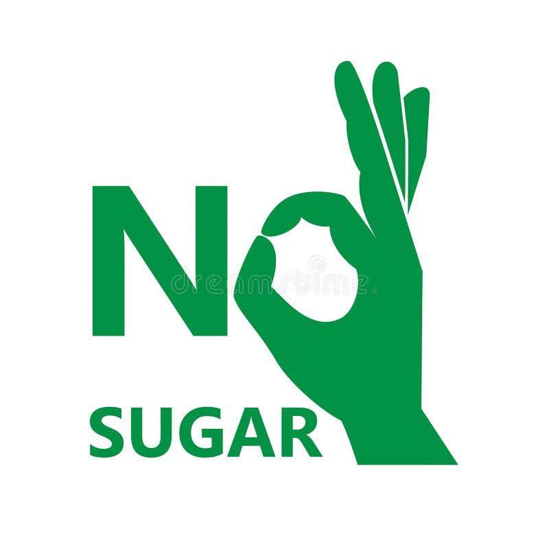 No sugar flat vector icon stock vector. Illustration of accept - 138996230