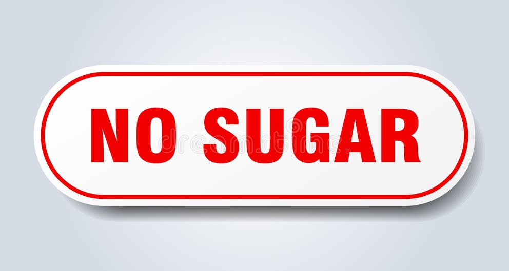 No sugar sticker. stock vector. Illustration of website - 197146876