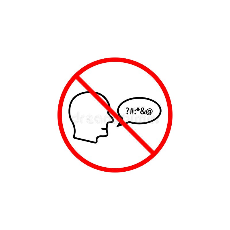 No Talking Sign Stock Illustrations – 1,040 No Talking Sign Stock ...