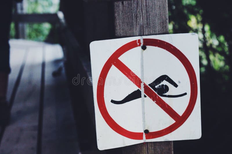 No Swimming stock photo. Image of sign, nice, little - 47540988