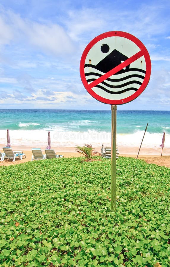 No Swimming Sign stock photo. Image of asia, ocean, spoil - 22008230