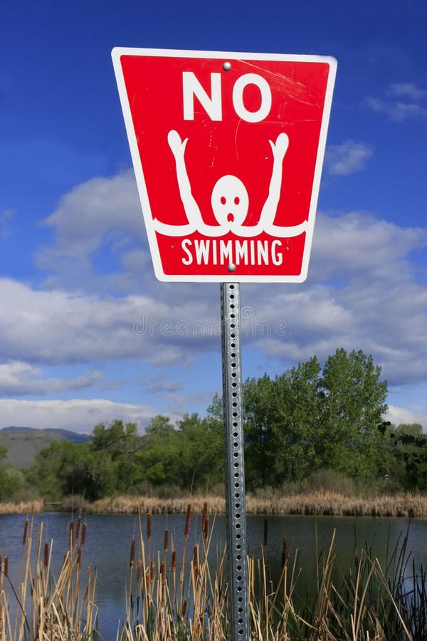 No Swimming Sign stock image. Image of authorize, stop - 56149537