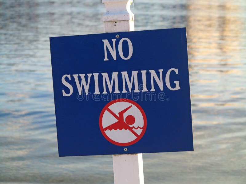 No Swimming Sign stock image. Image of hazard, danger - 54282965