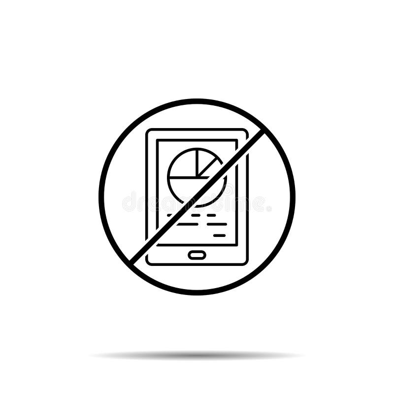 Tablet Pc in Prohibition Sign Digital Detox Concept Do Not Use Gadgets ...