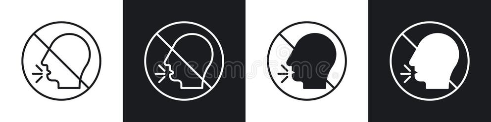 No Talking Sign Stock Illustrations – 1,177 No Talking Sign Stock ...