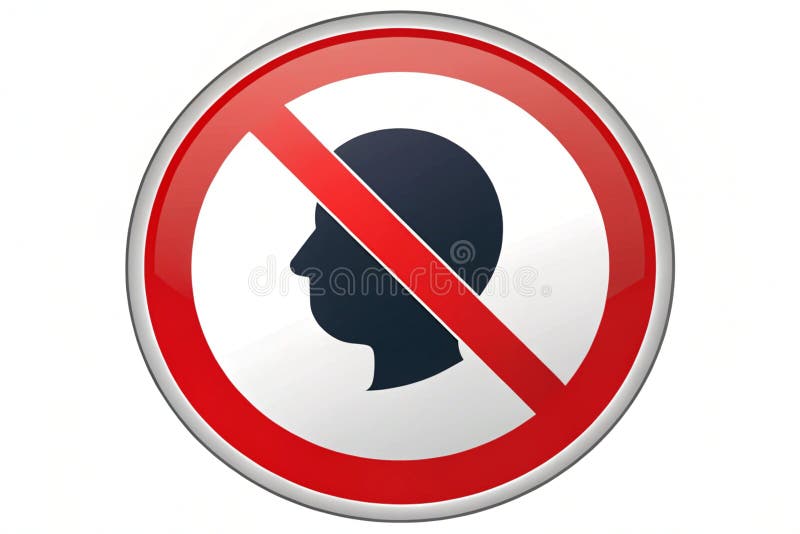No Talking Sign: Vector Illustration for Quiet Zones Stock Illustration ...