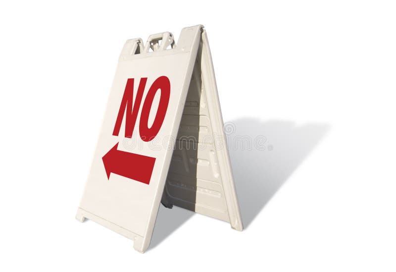 No Tent Sign stock image. Image of deny, publicity, media - 5586387