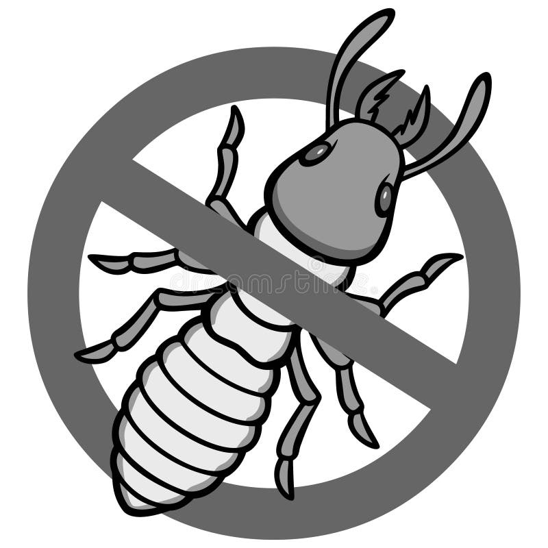 No Termite stock vector. Illustration of safety, cartoon - 88588204