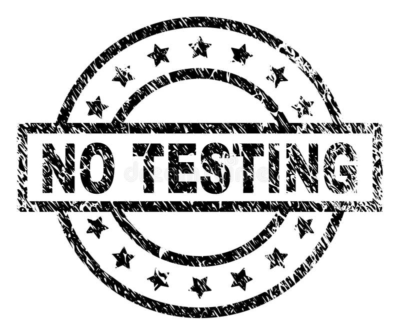 Scratched TESTING Rectangle Stamp Stock Vector - Illustration of ...