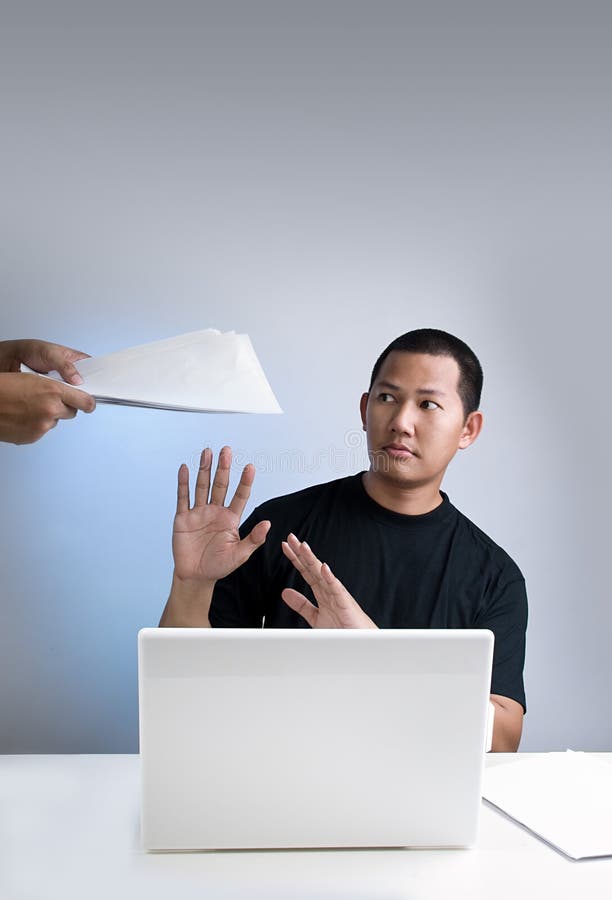 Businessman laptop advice stock image. Image of smile, laying - 427613