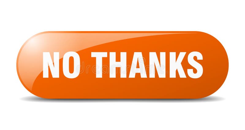 No Thanks Button. Key. Sign. Push Button Set Stock Vector ...