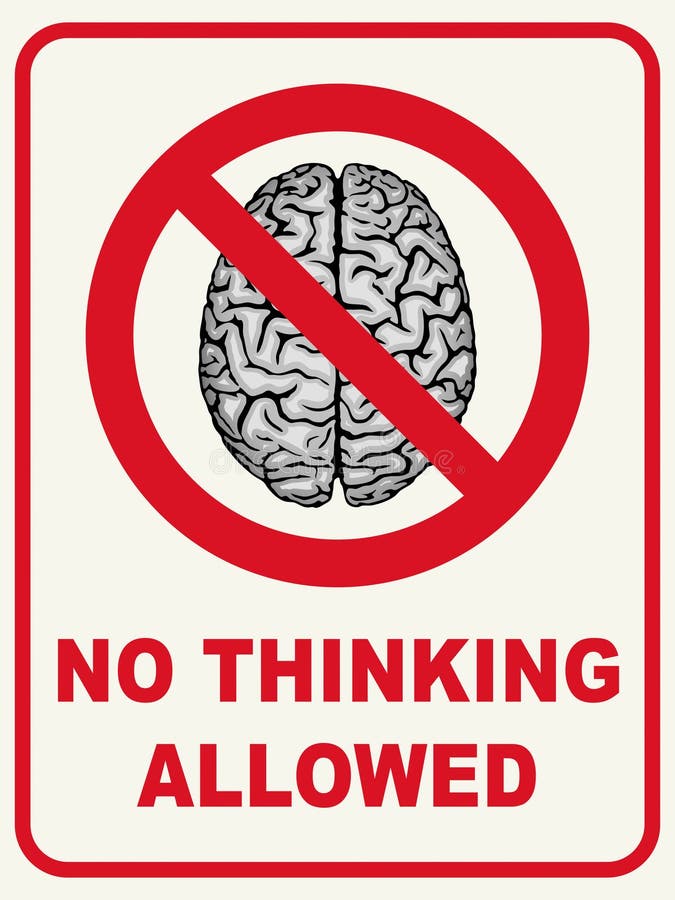 No Brain Sign Stock Illustrations – 693 No Brain Sign Stock ...