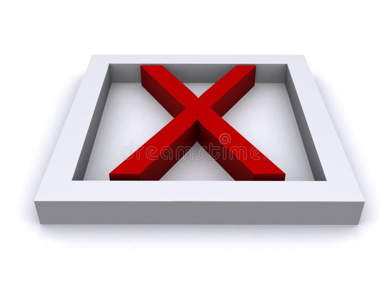 Yes and No Check Boxes with Check Mark in the Yes Stock Illustration ...