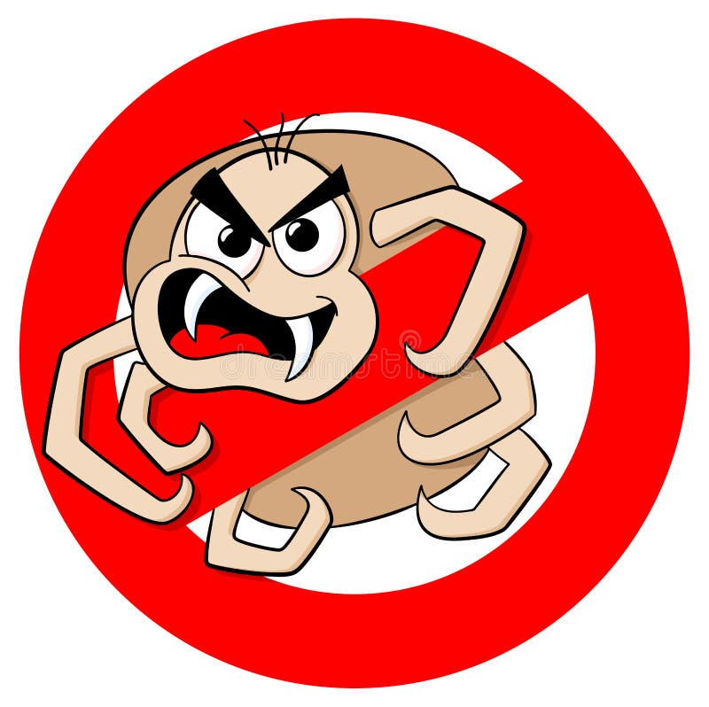 No ticks warning sign stock vector. Illustration of ixodoidea - 38886263