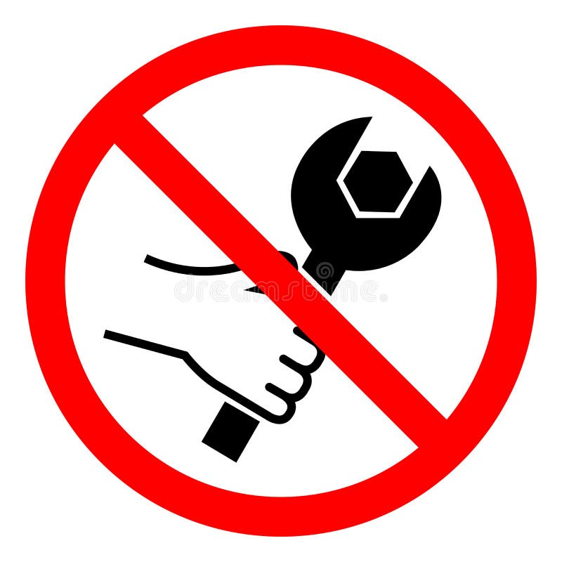 No Tools Symbol Sign, Vector Illustration, Isolate on White Background ...