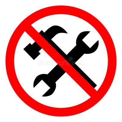 No Repair Sign Stock Illustrations – 1,903 No Repair Sign Stock ...