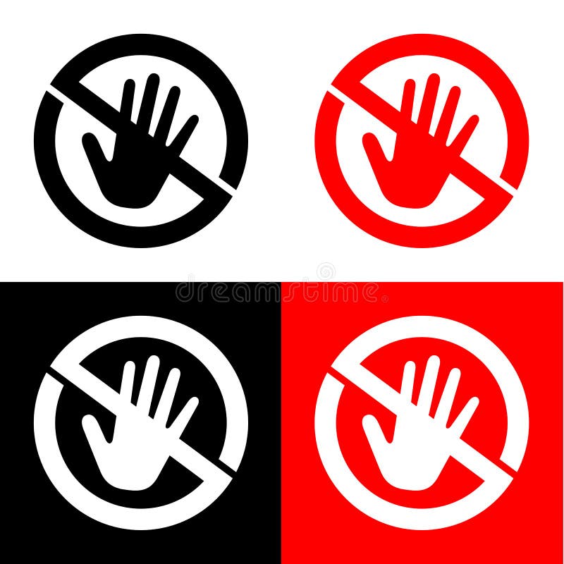 Pare El Icono Grande Para Cualquier Uso Vector Eps10 Ilustración del ...