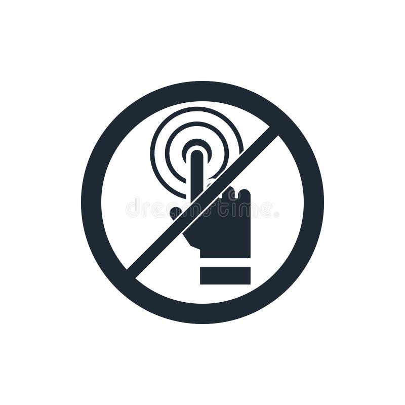 Not Touch Sign Stock Illustrations – 2,761 Not Touch Sign Stock ...