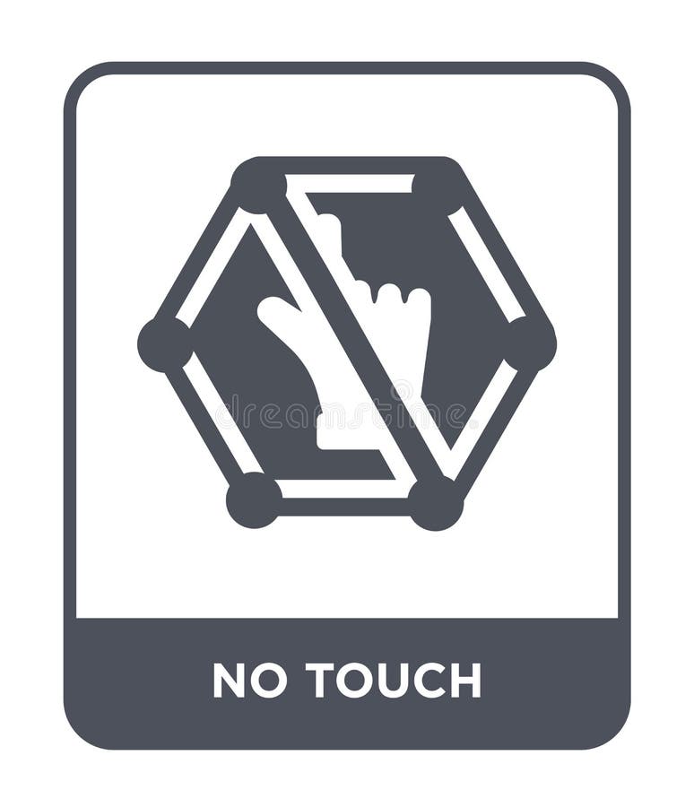 No Touch Icon in Trendy Design Style. No Touch Icon Isolated on White ...