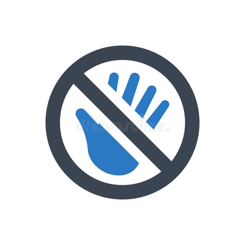 No Touch Sign Stock Illustrations – 2,161 No Touch Sign Stock ...