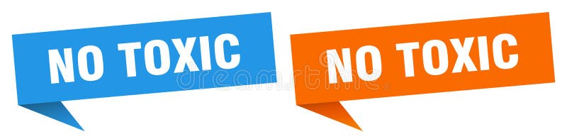 Toxic Banner Template. Toxic Ribbon Label Stock Vector - Illustration ...