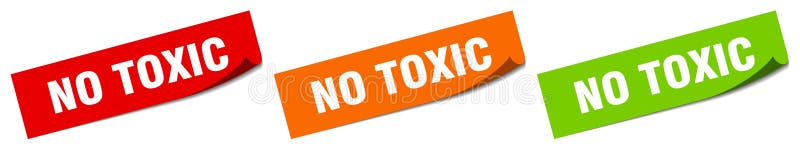 No Toxic Sticker. No Toxic Square Isolated Sign Stock Vector ...
