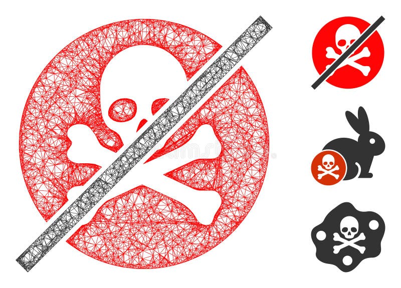 No Toxins Polygonal Web Vector Mesh Illustration Stock Illustration ...