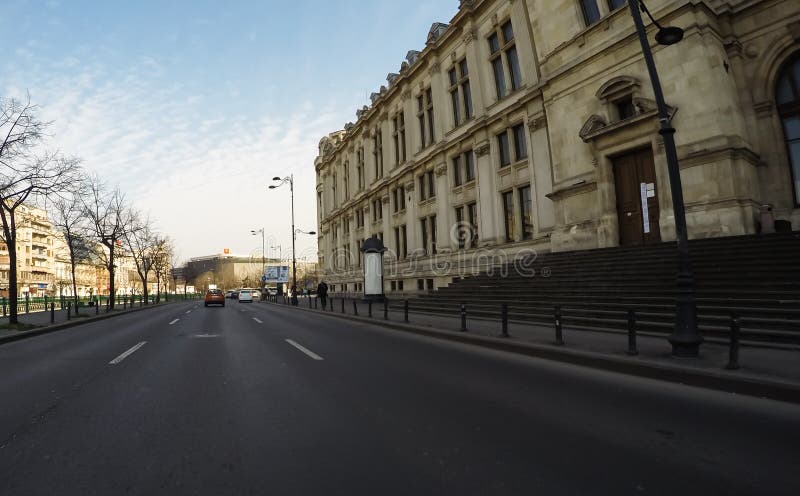 No Traffic Jam, No Pollution, Empty Streets in Downtown Bucharest ...