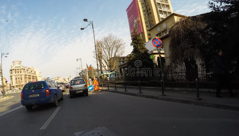 No Traffic Jam, No Pollution, Empty Streets in Downtown Bucharest ...