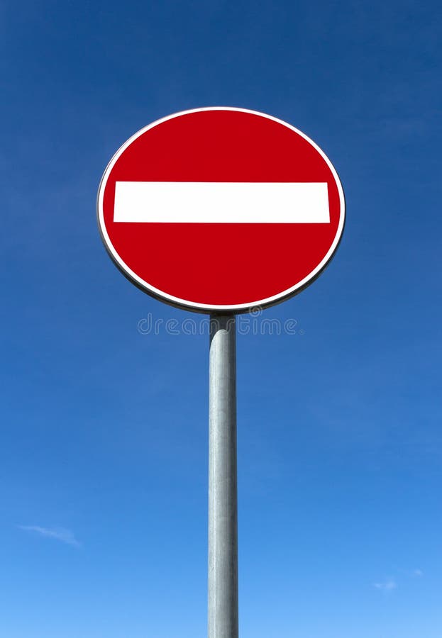 No Entry or Do Not Enter Traffic Sign Stock Image - Image of prohibited ...