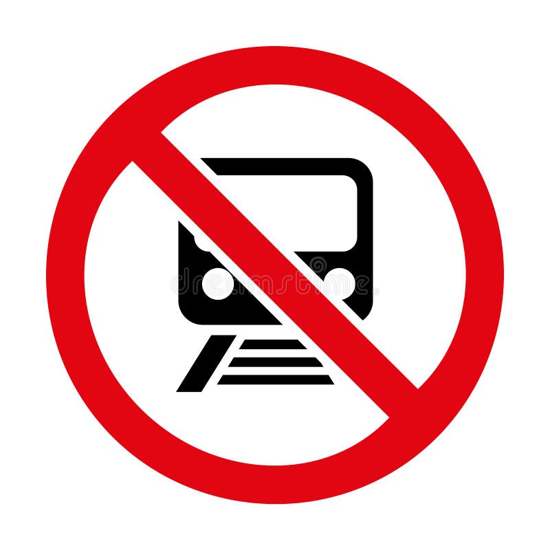 No Train Sign Icon Great for Any Use. Vector EPS10 Stock Vector ...