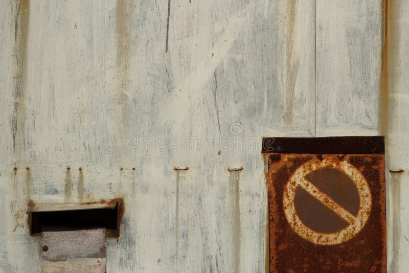 No trespassing rusty gate stock photo. Image of pattern - 76304028