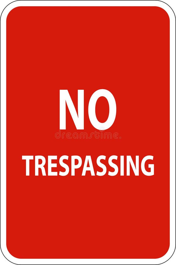 Danger No Trespassing Stock Illustrations – 442 Danger No Trespassing ...