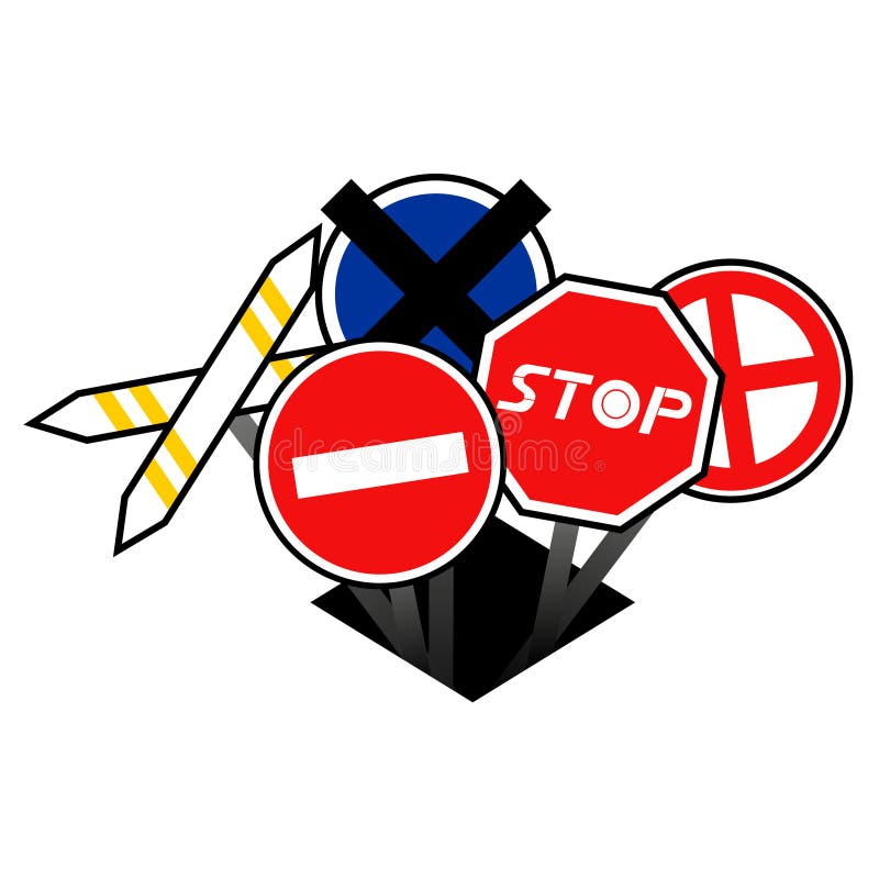 No trespassing signs stock vector. Illustration of emblem - 21404379