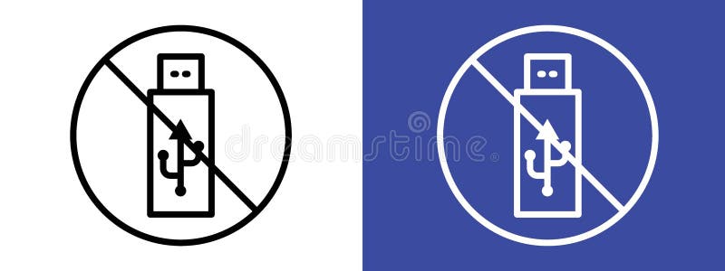 No USB Devices Allowed Sign Enhance Data Security by Restricting USB ...