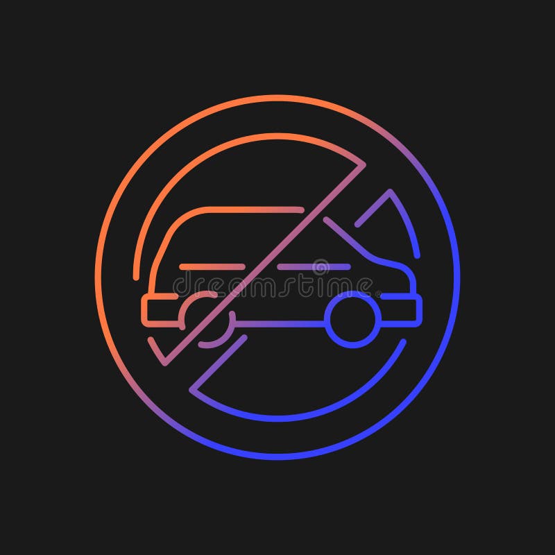No Using when Driving Gradient Vector Manual Label Icon for Dark Theme ...